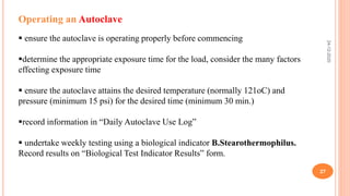 Qualification Of Autoclave | PPTX