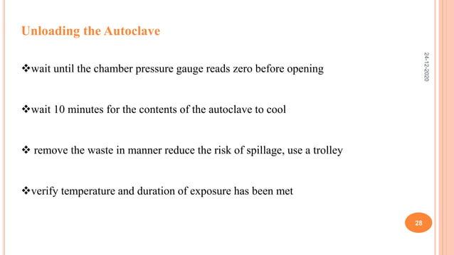 Qualification Of Autoclave | PPTX | Infectious Diseases | Diseases and ...