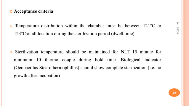 Qualification Of Autoclave | PPTX | Infectious Diseases | Diseases and ...