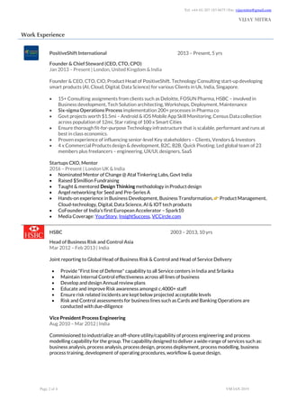 CXO Product Head profile - VM | PDF | Business Administration | Business