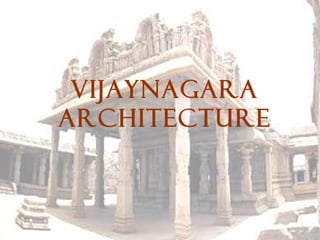 architecture_of_vijaynagara and its history | PDF