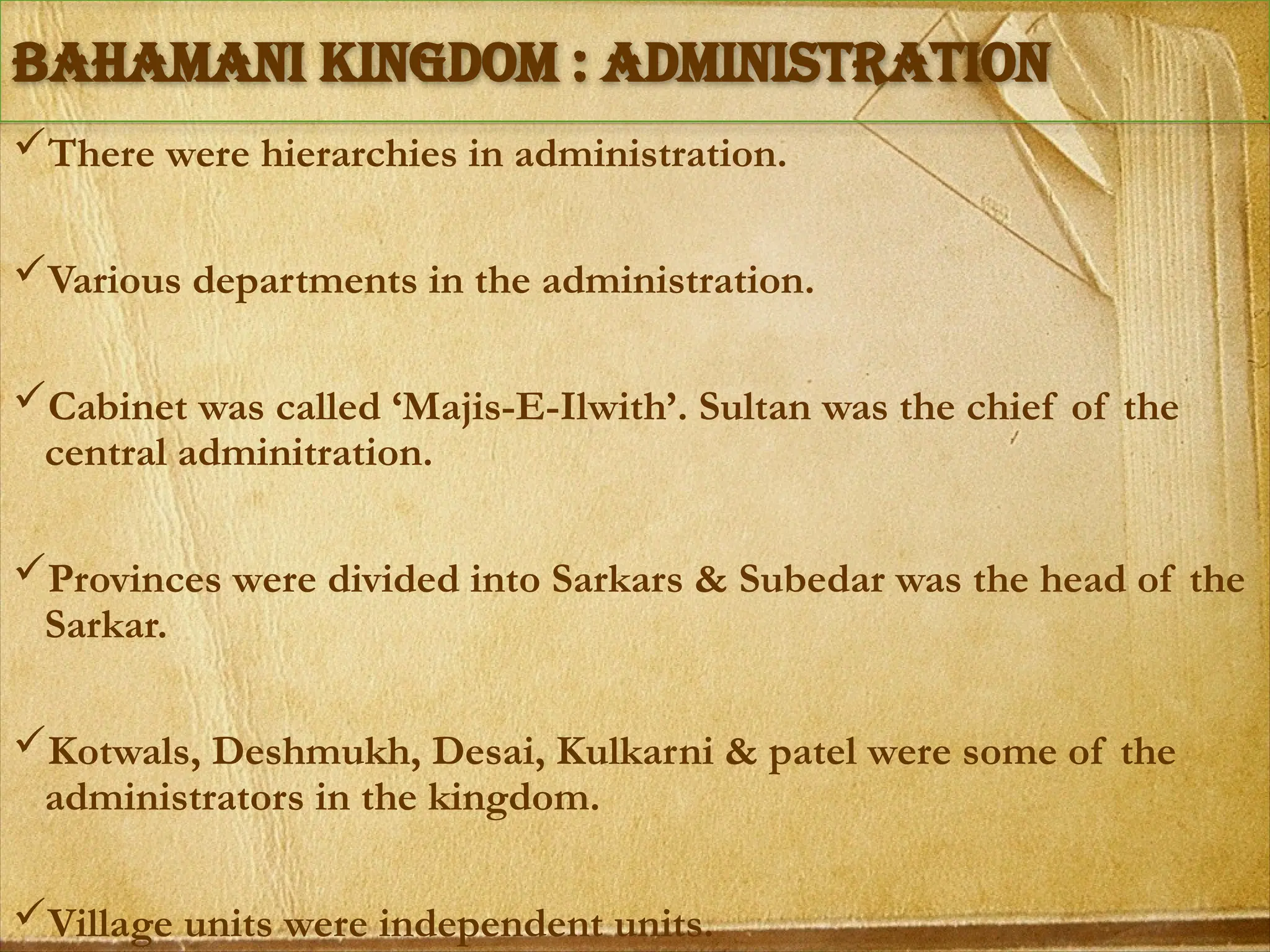 Vijayanagara & Bahmani Kingdom - The Introduction - | PPT