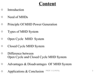 Vijay patel mhd system | PPT