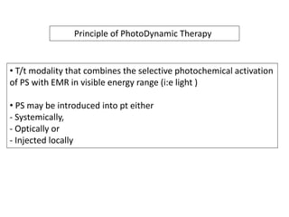 photodynamic therapy | PPTX