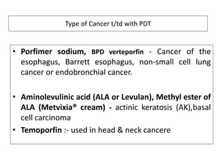 photodynamic therapy | PPTX