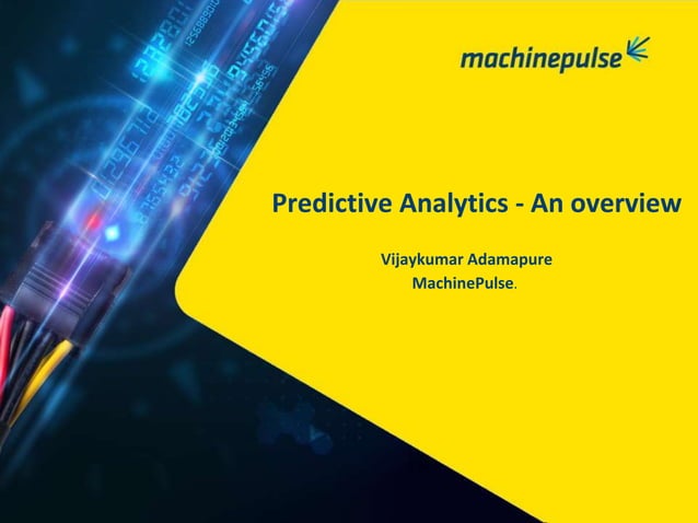 Predictive Analytics An Overview Pptx Computing Technology And Computing