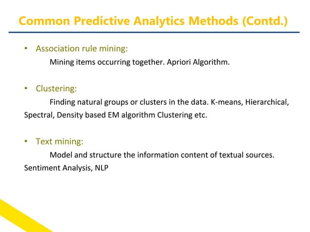 Predictive Analytics - An Overview | PPTX | Computing | Technology ...