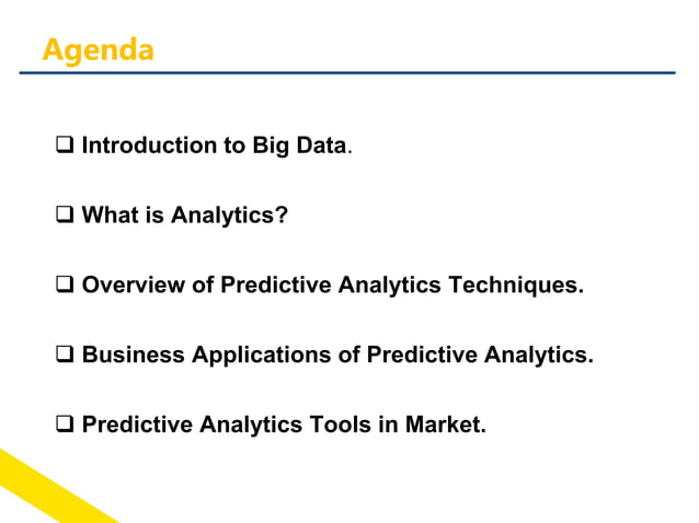 Predictive Analytics An Overview Pptx Computing Technology And Computing