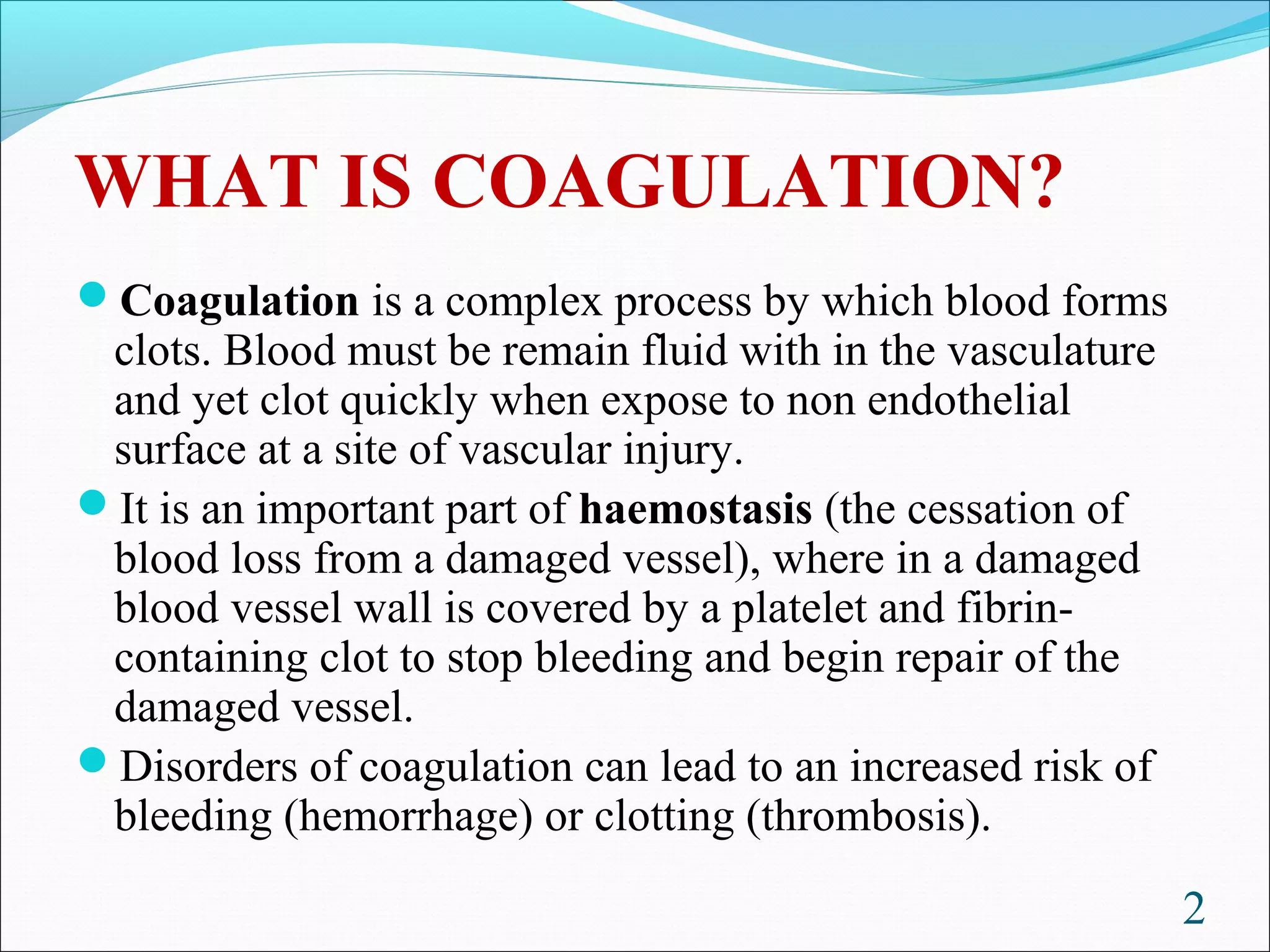 blood cogulants and anticogulants..... | PPT