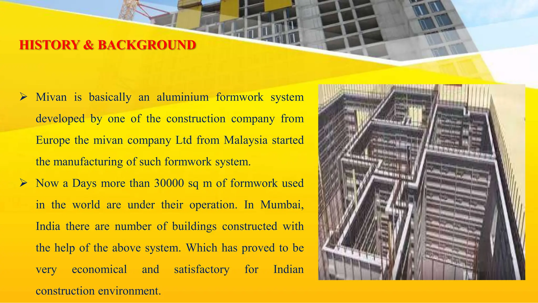 MIVAN-A Versite aluminium firmwork construction technique | PPTX