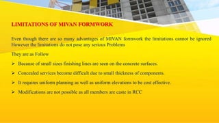 MIVAN-A Versite aluminium firmwork construction technique | PPTX