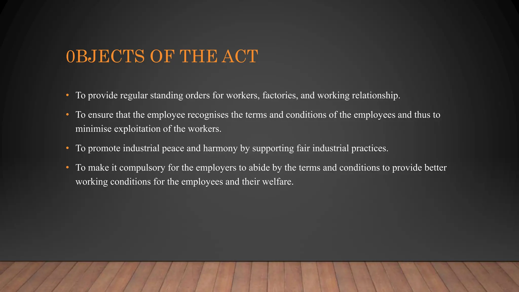INDUSTRIAL EMPLOYMENT (STANDING ORDERS )ACT , 1946 FOR THE INDUSTRIAL ...