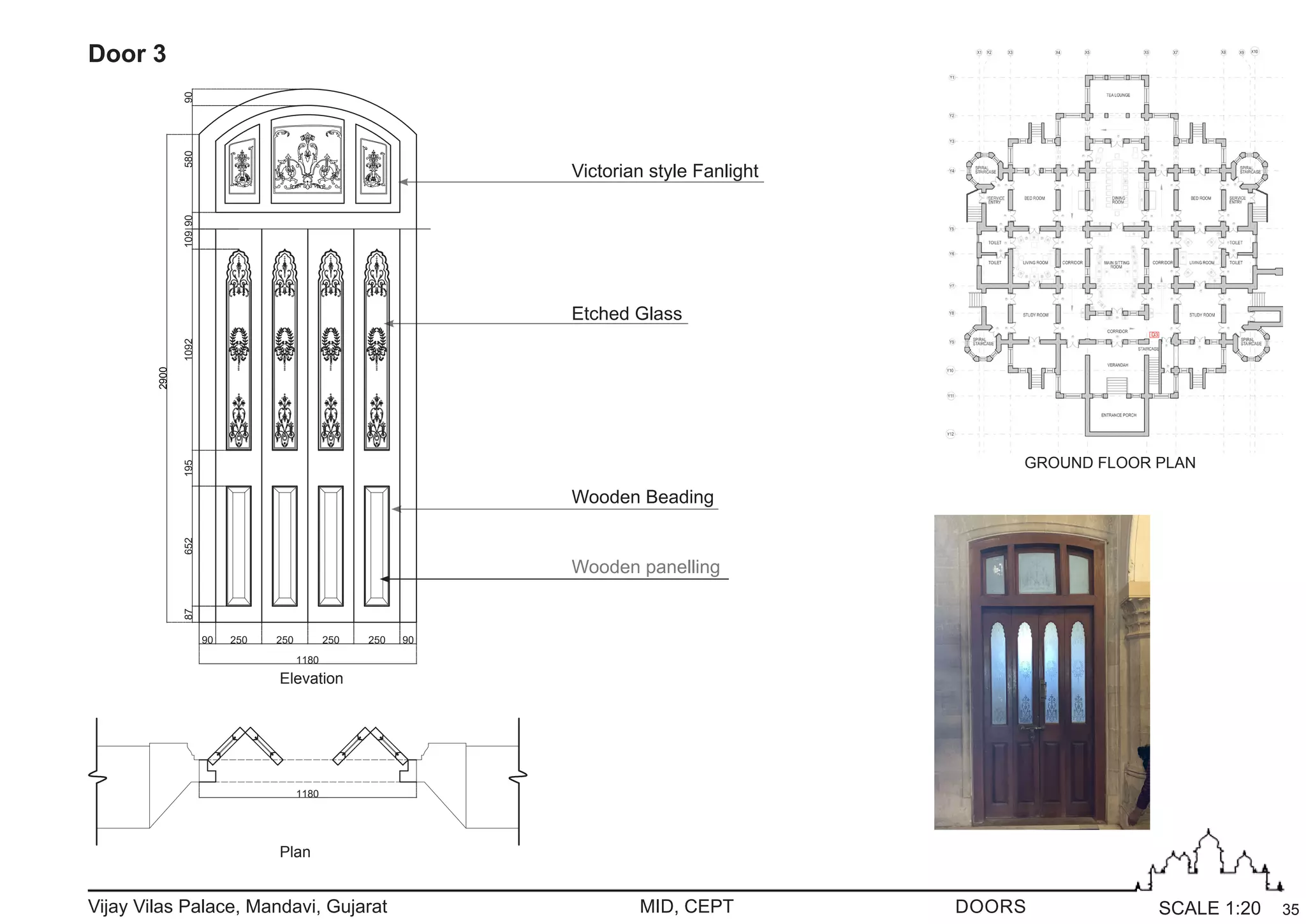 Vijay vilas palace architectural details, mandvi | PDF
