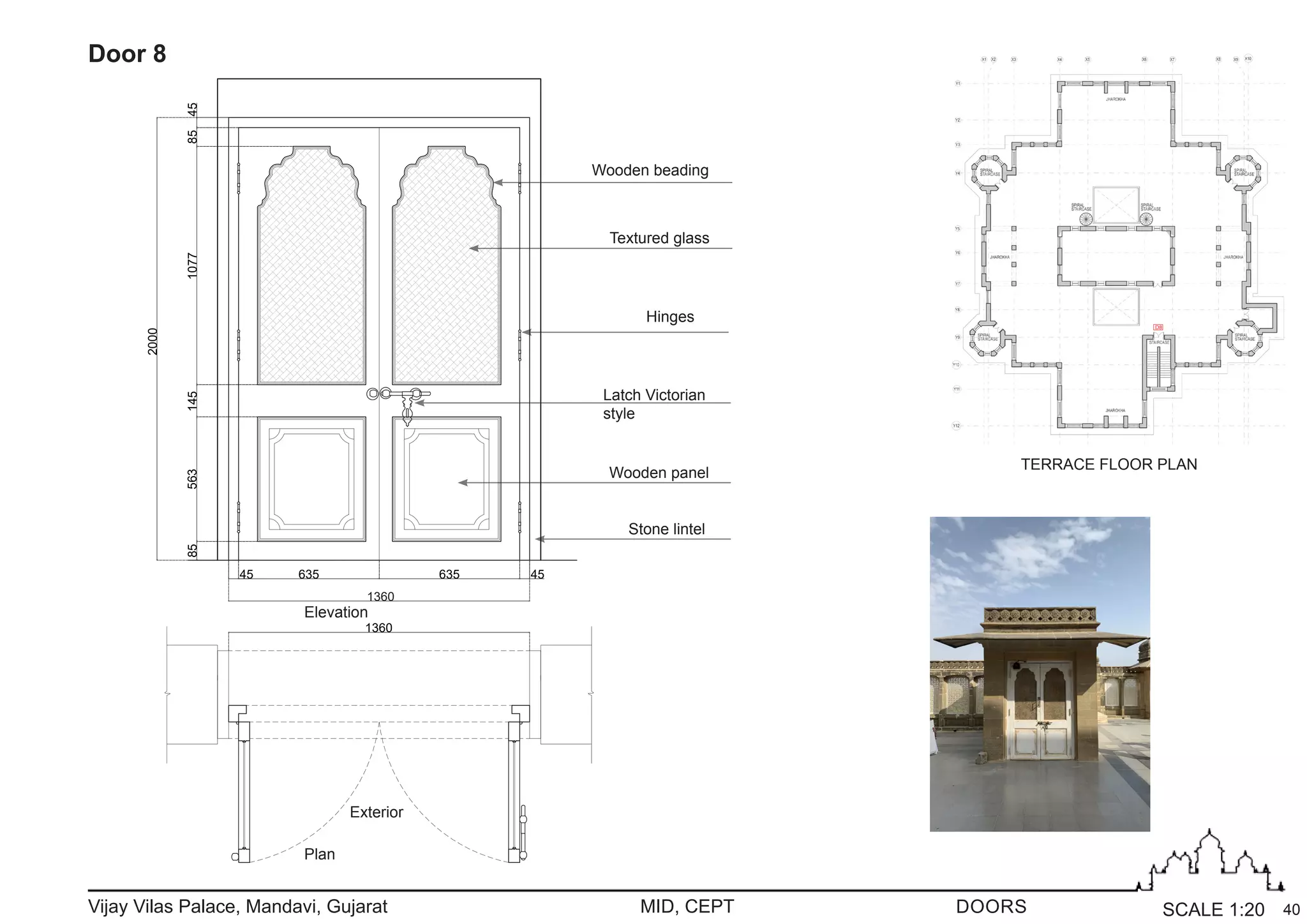 Vijay vilas palace architectural details, mandvi | PDF