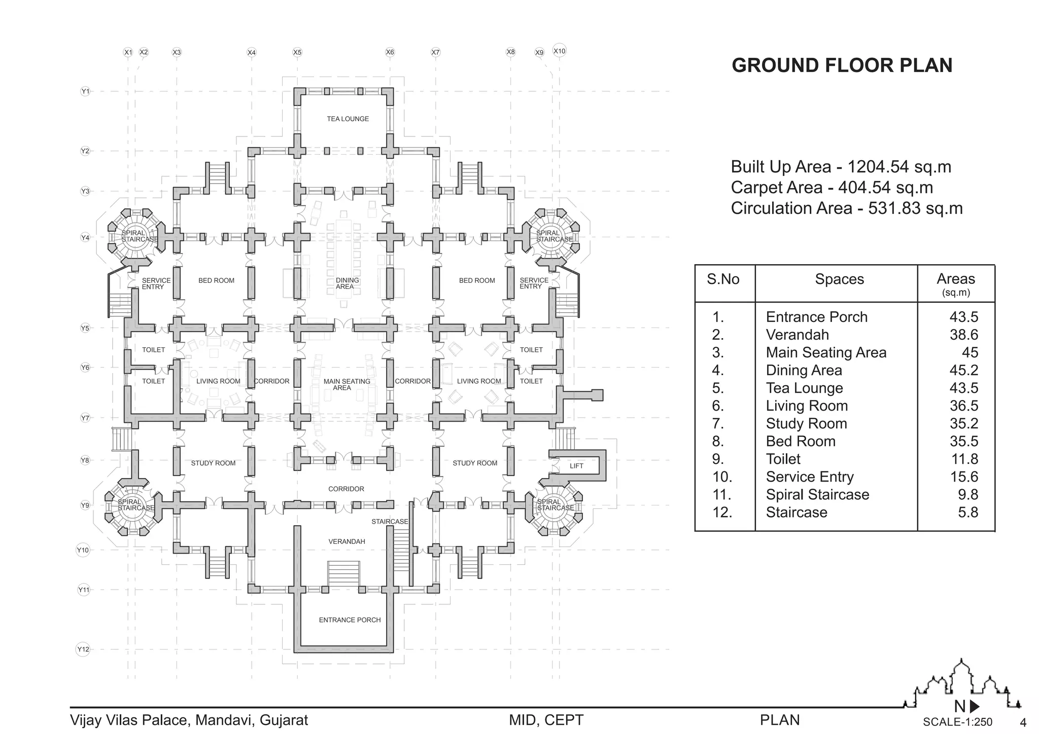 Vijay vilas palace architectural details, mandvi | PDF