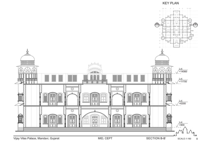 Vijay vilas palace architectural details, mandvi | PDF | Interior ...