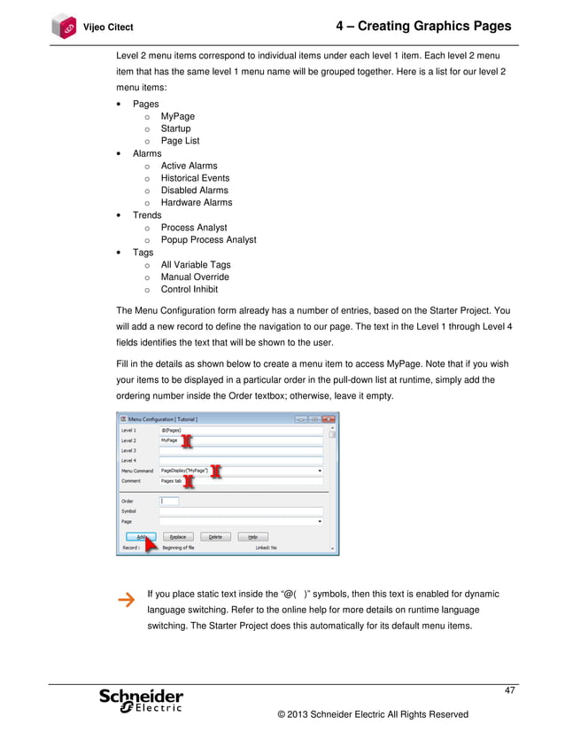 Vijeo citect quick start tutorial - part 1 ver d | PDF