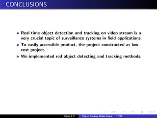 Object detection mobile robot+ image processing | PPT | Free Download