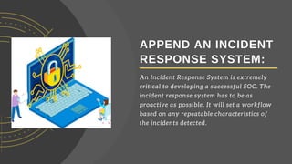 5 BEST PRACTICES FOR A SECURITY OPERATION CENTER (SOC) | PDF