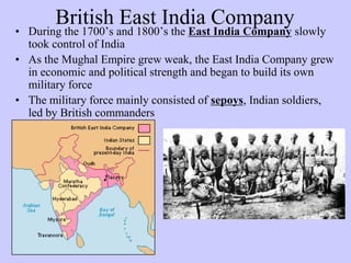 Growth of the British Empire in India | PPTX
