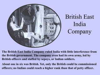 Growth of the British Empire in India | PPTX