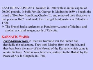Growth of the British Empire in India | PPTX
