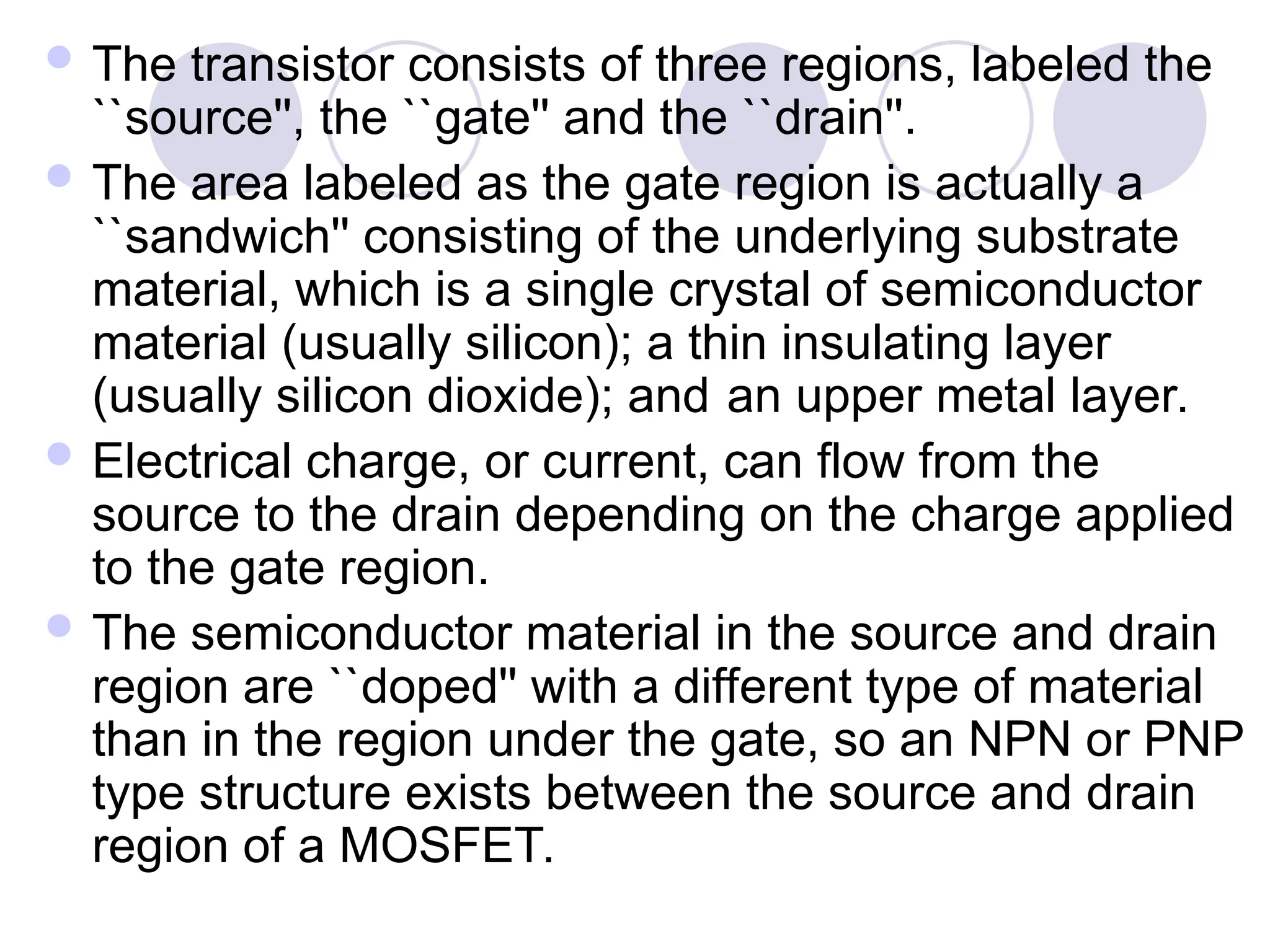 MOSFET Characteristics and All Details of MOSFET | PPT