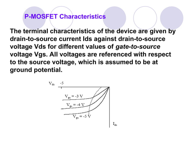 MOSFET Characteristics and All Details of MOSFET | PPT