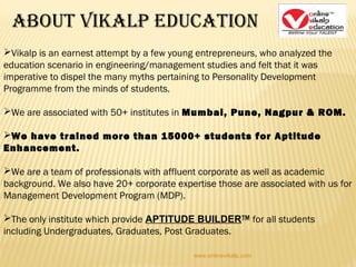 Vikalp Education presentation | PPT