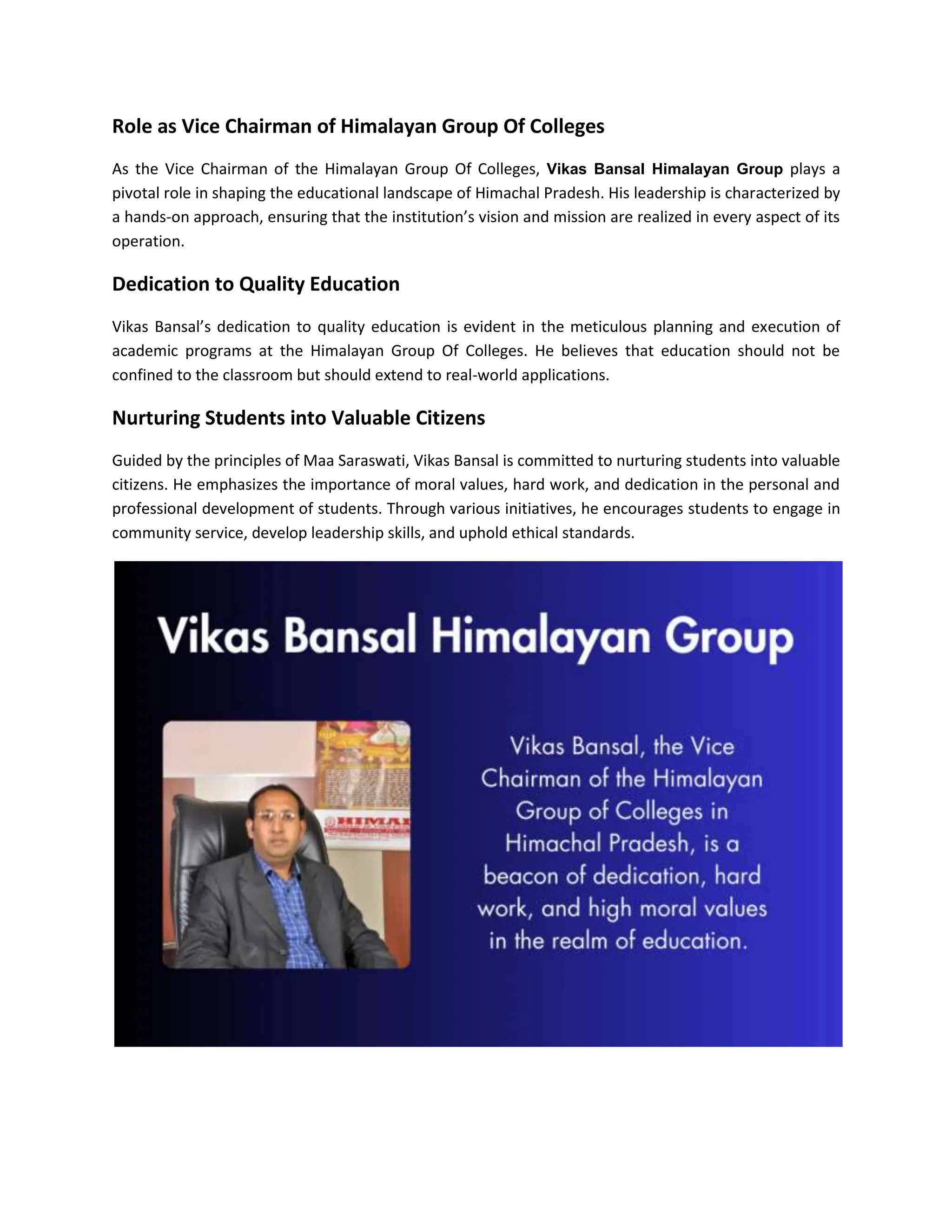 Vikas Bansal Himalayan Group- A Legacy of Excellence in Education.docx