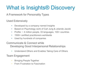Using Discovery Insights Personality Types | PPTX