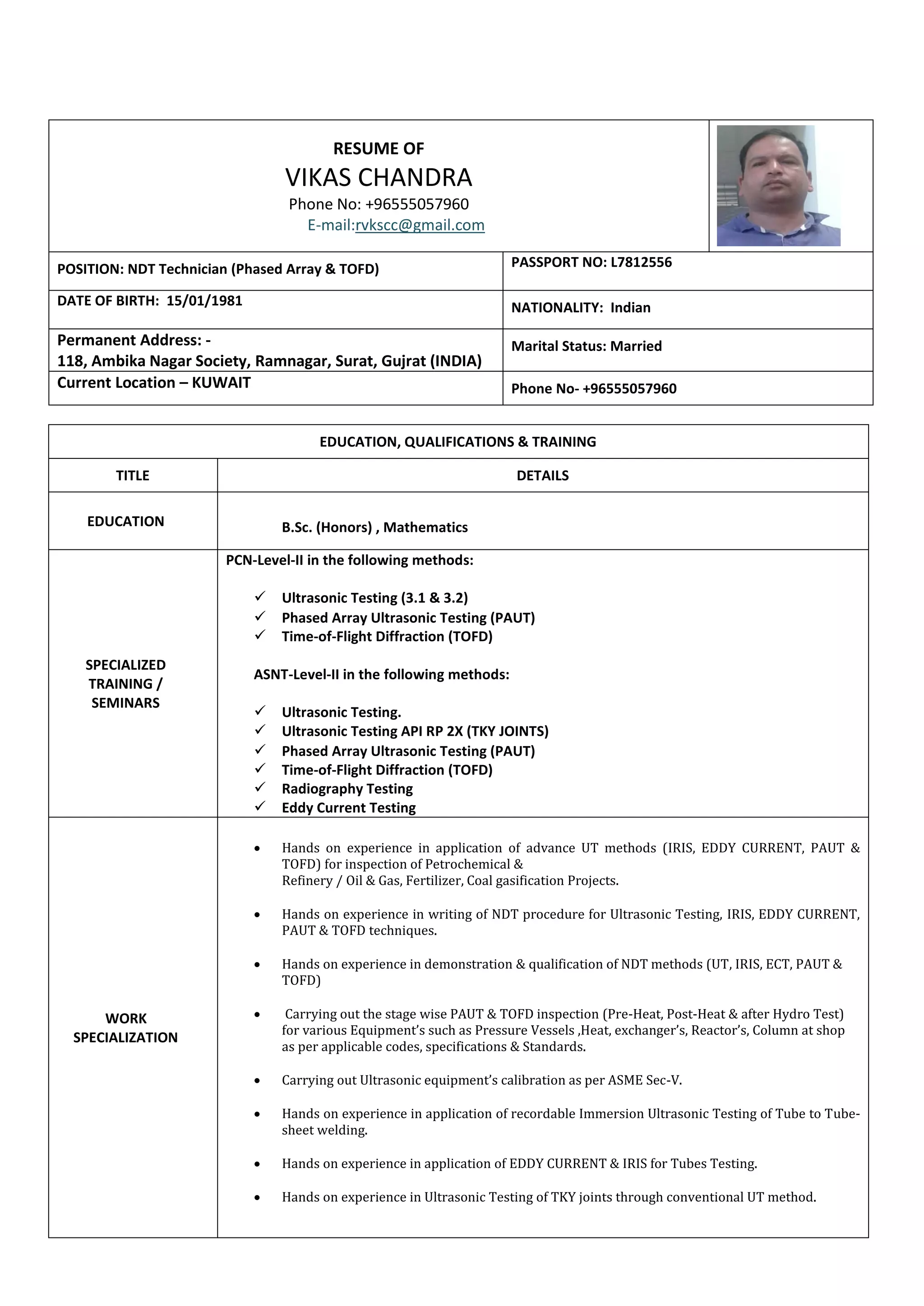 Vikas cv | PDF | Business and Finance