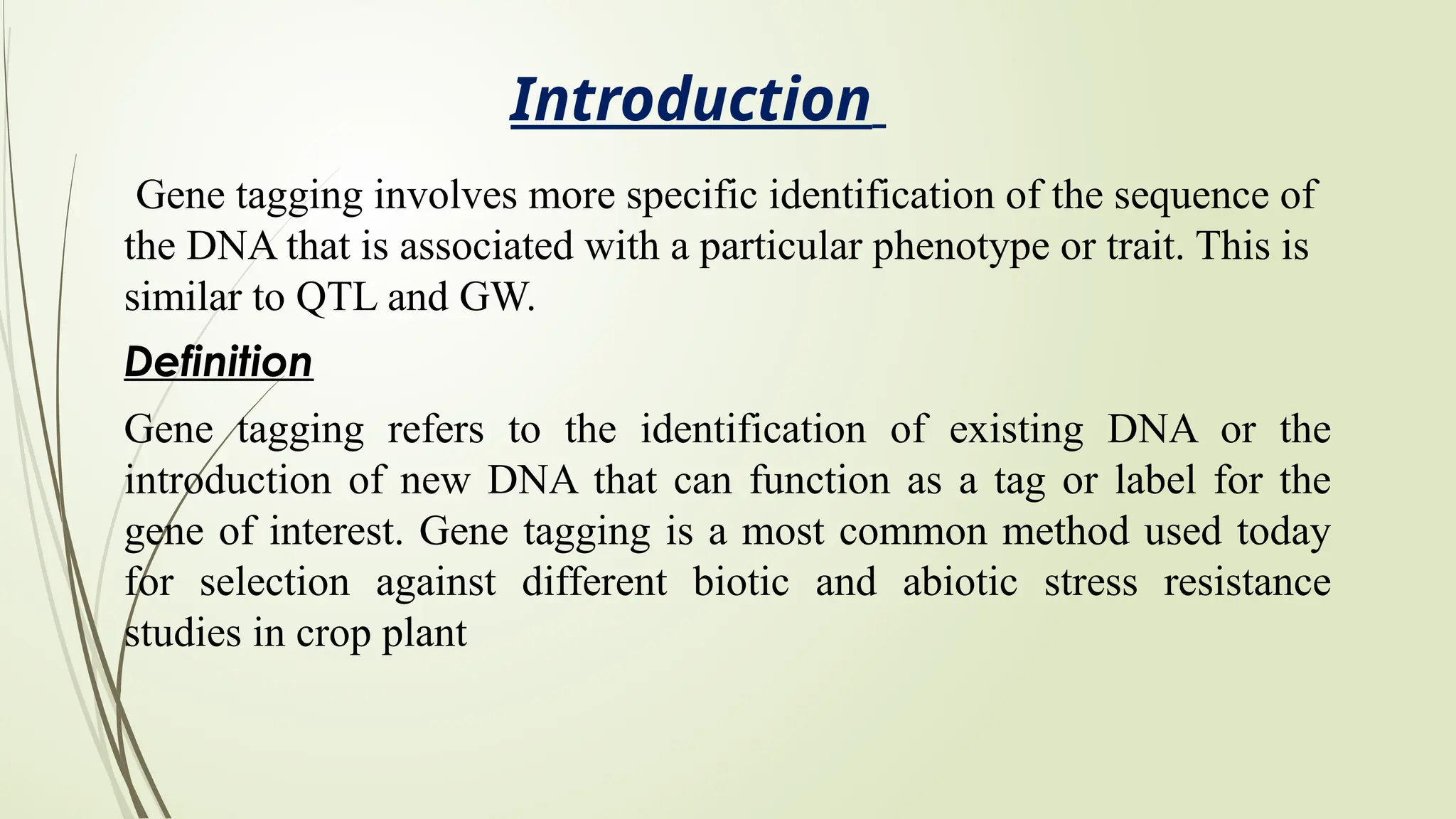 Gene Tagging PRSU jhsiio jdhijdo hdisjod | PPTX