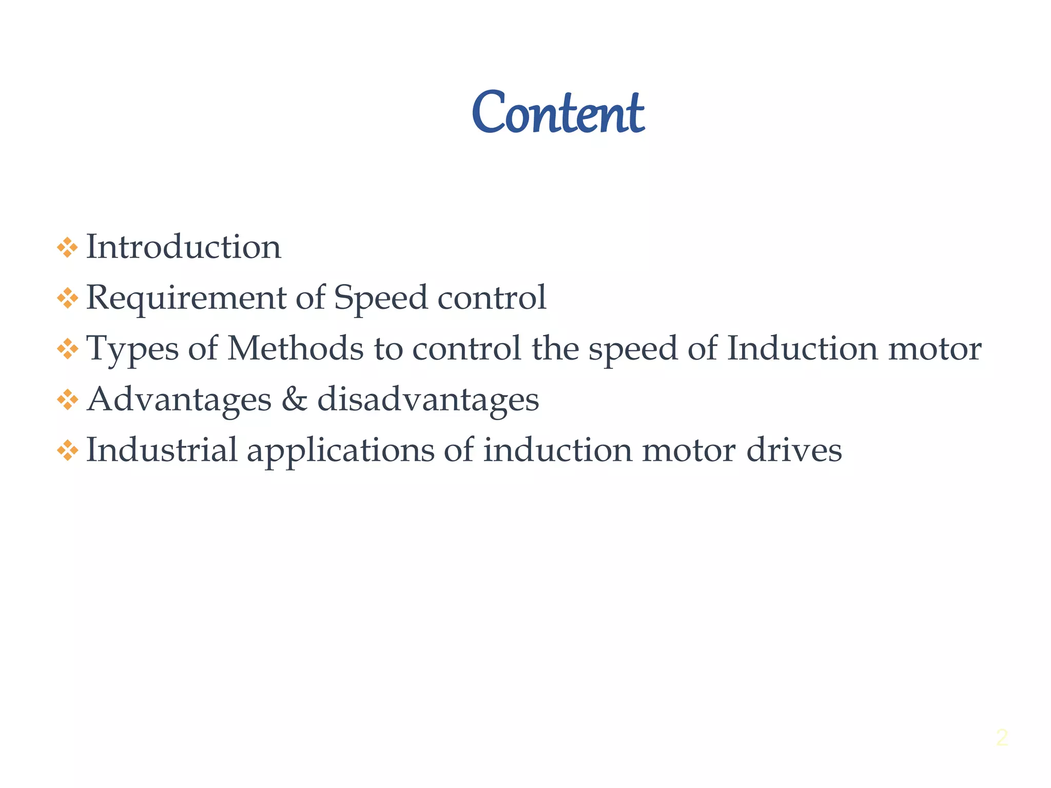 three phase induction motor drive | PPTX