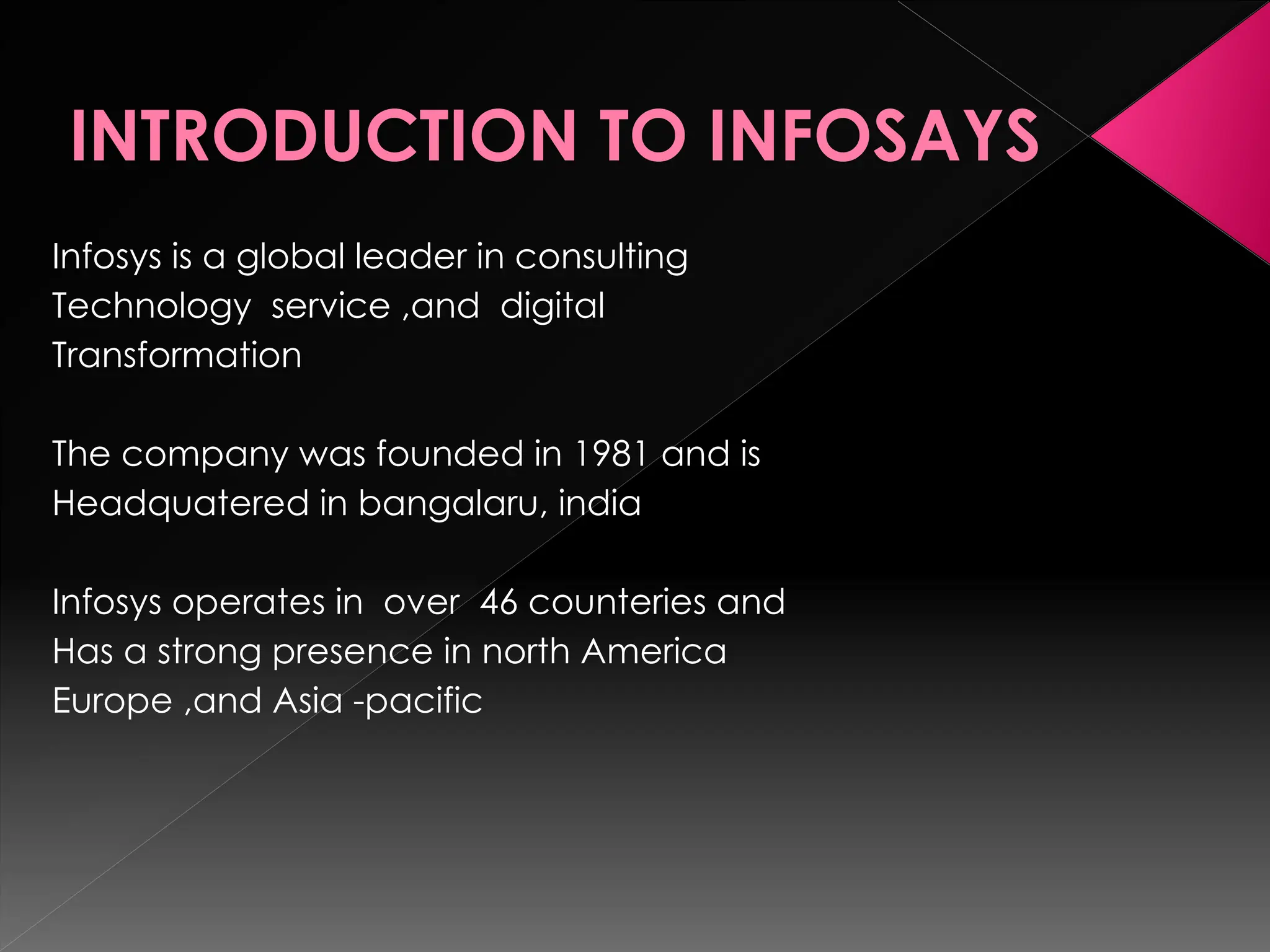 vikash (infosys ppt) introduction history | PPTX