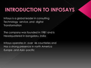 vikash (infosys ppt) introduction history | PPTX