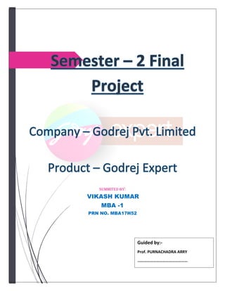 Vikash kumar mba17h52_final_project_sem_2 | PDF