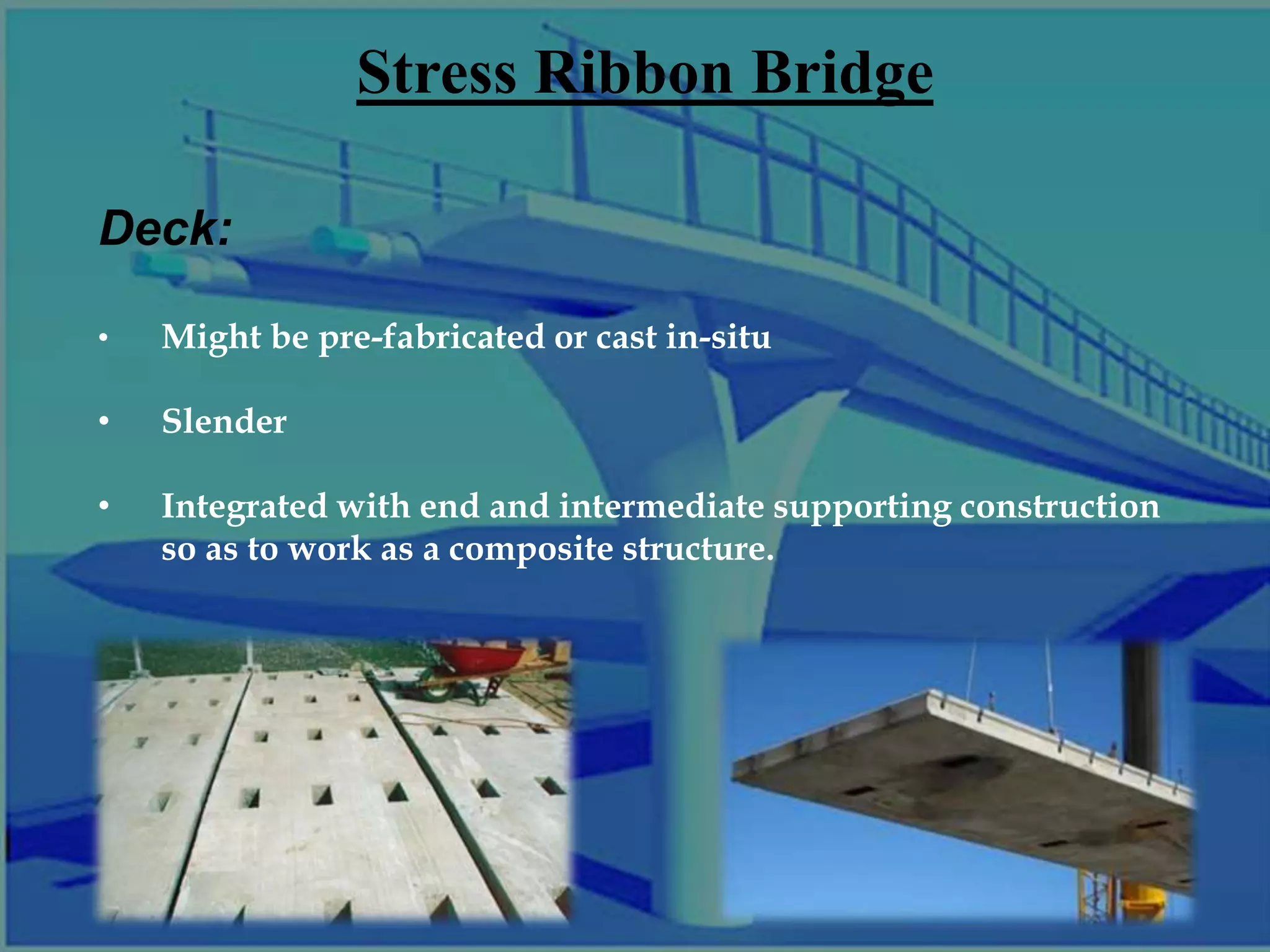 stress ribbon bridge ppt | PPT