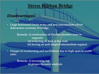 stress ribbon bridge ppt | PPT