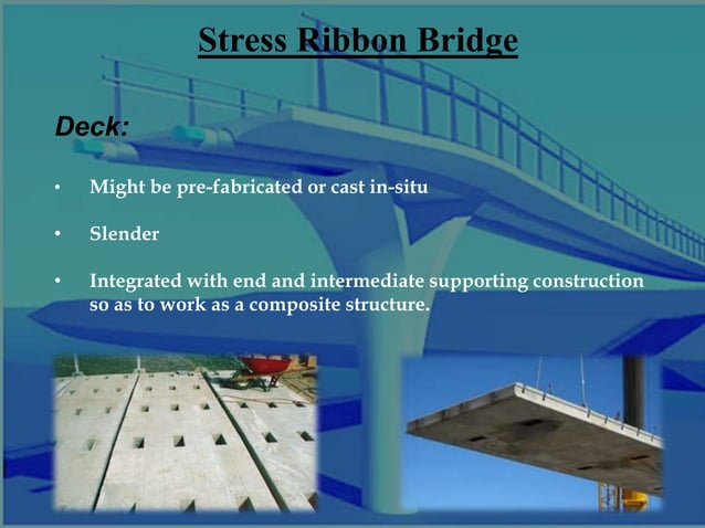 stress ribbon bridge ppt | PPT