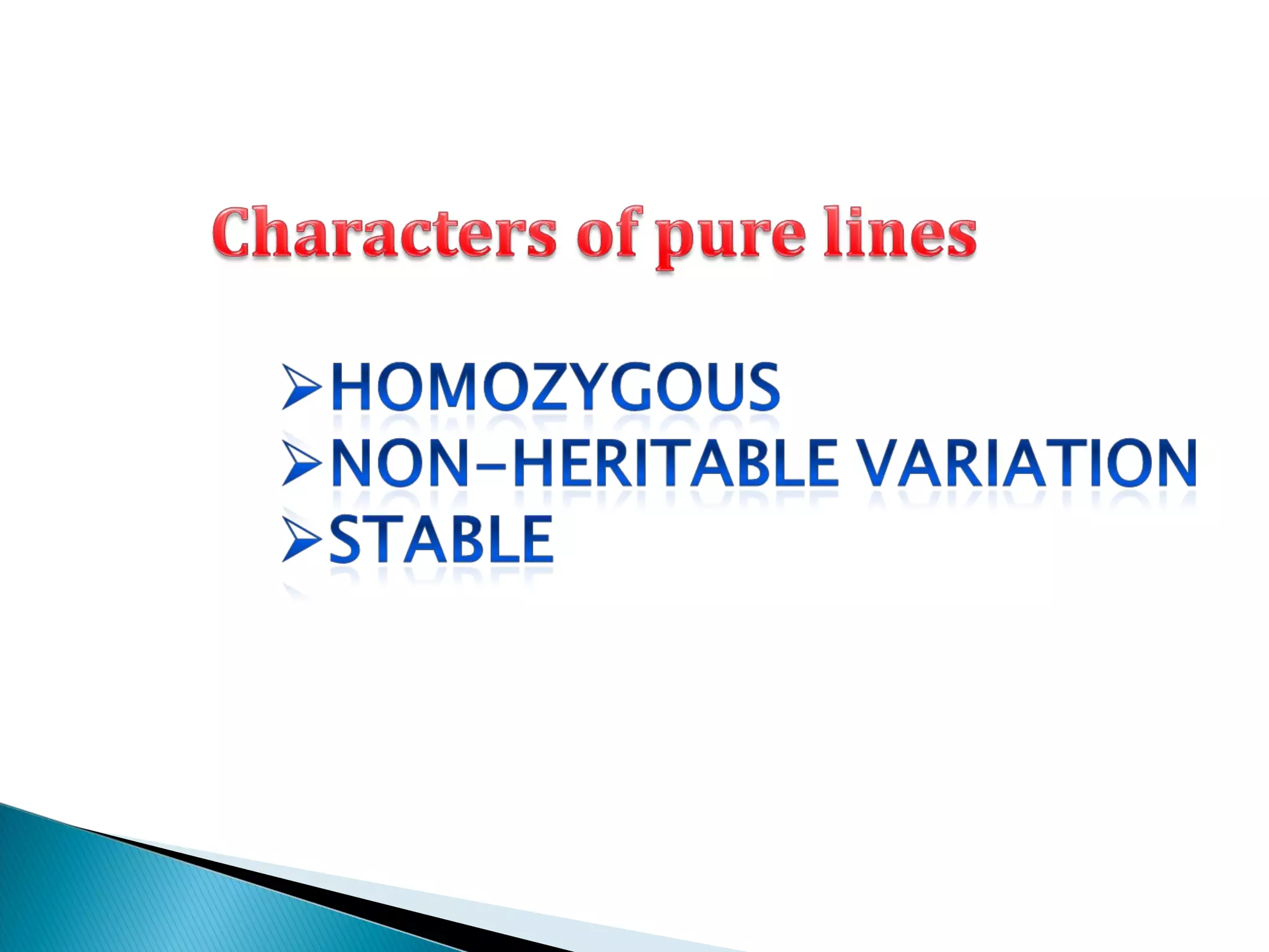 pure line theory | PPT