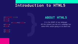 HTML.pptx | Web Design and HTML | Internet