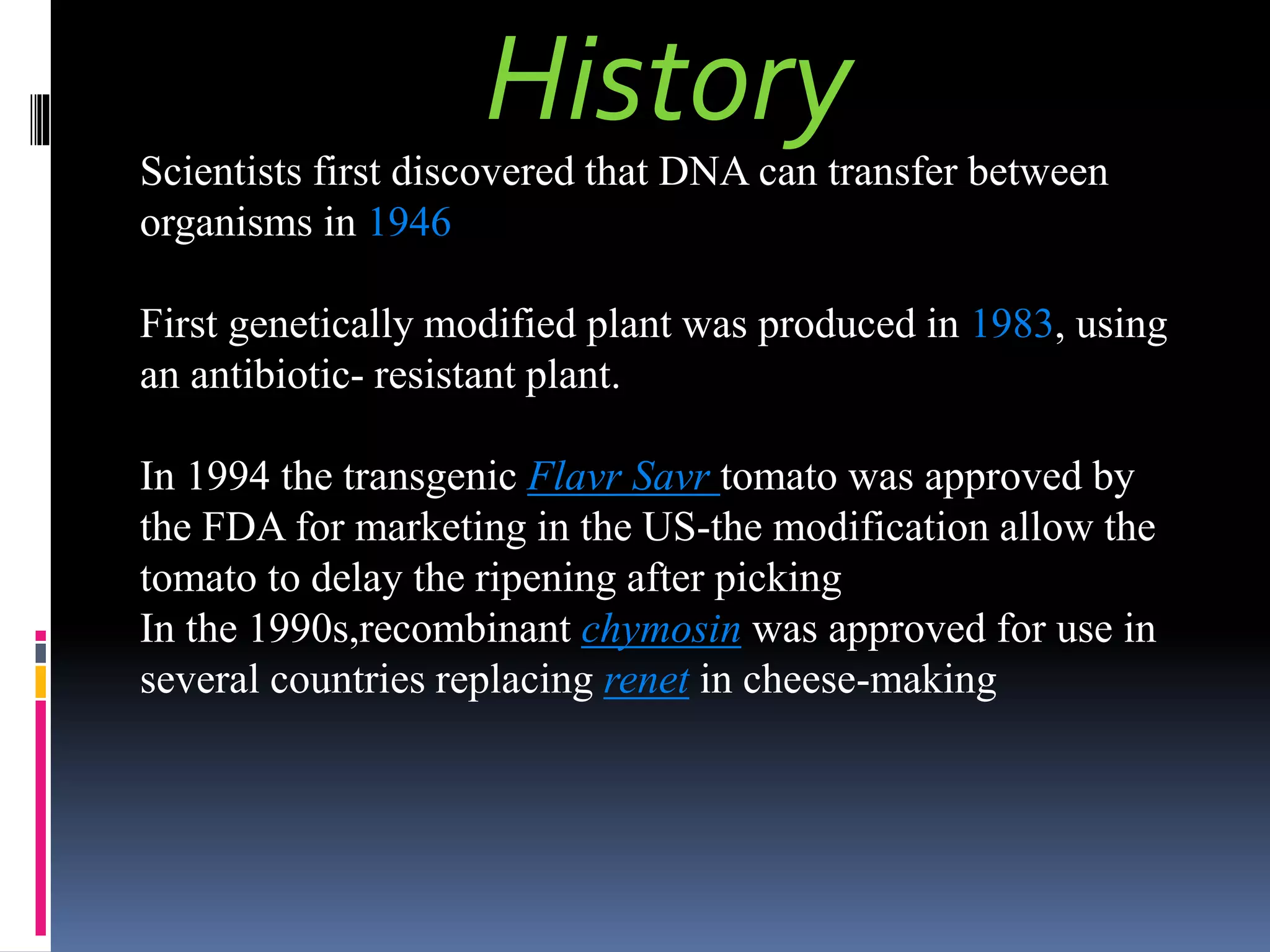 genetically modified food | PPTX