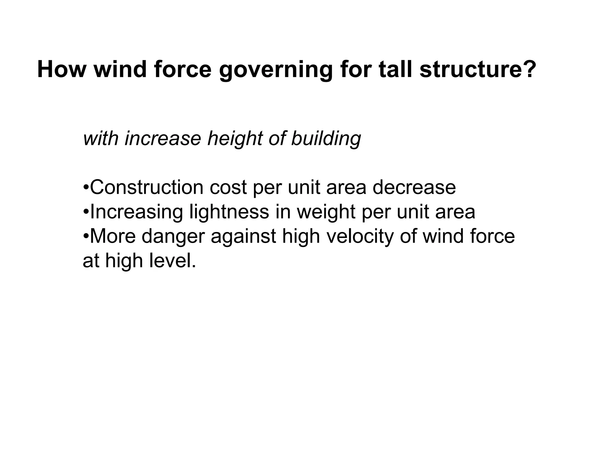 Effect of wind Load On High Rise Building | PPTX