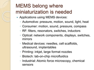 mems tech | PPTX