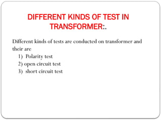 VIKAS short circuit AND OC TEST PPT.pptx