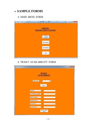 SRS on airline reservation system | DOCX