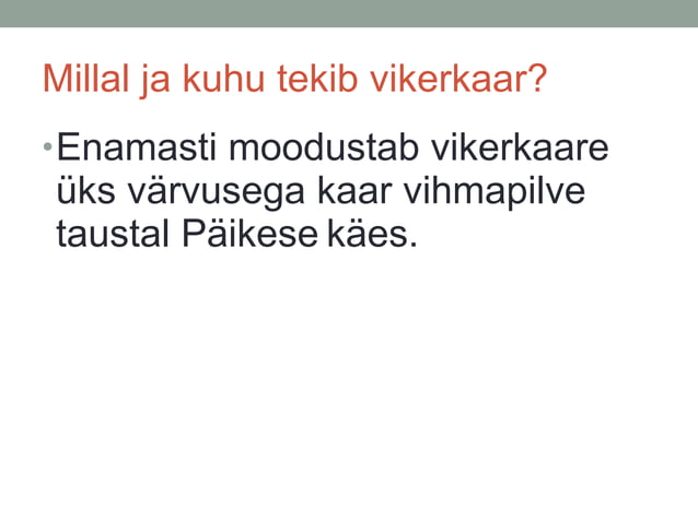 Vikerkaar | PPT