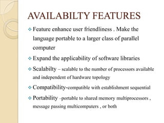 parallel language and compiler | PPTX | Programming Languages | Computing