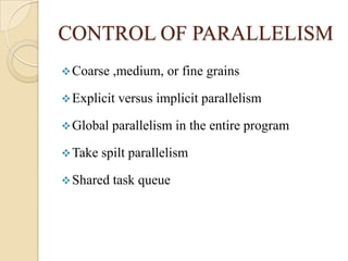 parallel language and compiler | PPTX | Programming Languages | Computing